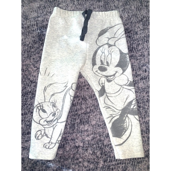 Zara | Bottoms | Super Cute Zara Disney Baby Minnie Mouse Pants 218 ...